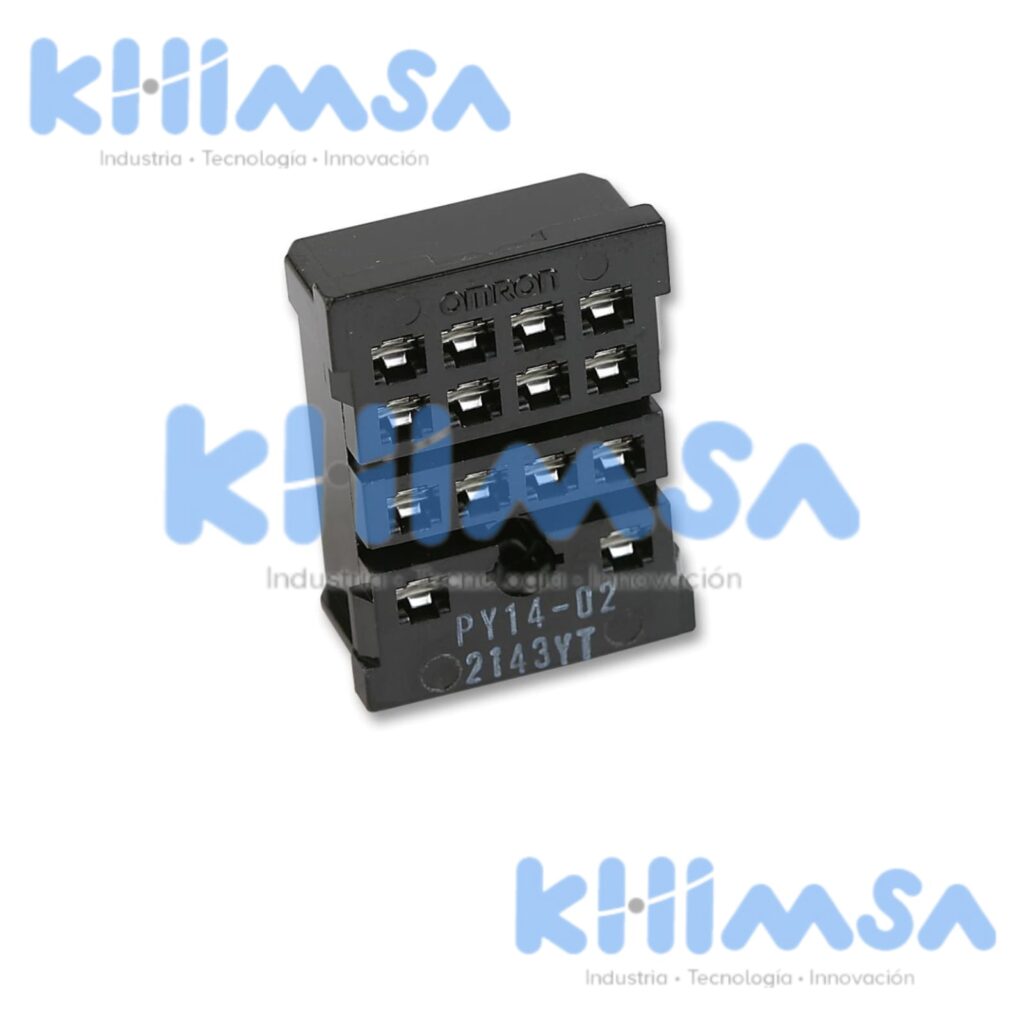 PY14-02 BASE DE 14 PINES PARA RELE MY4 5A/250VAC PARA PLACA – Khimsa Peru